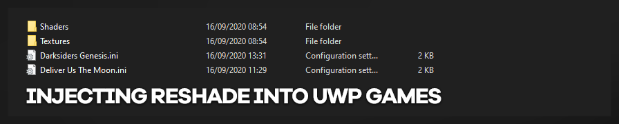 Injecting ReShade in UWP games - FRAMED. Screenshot Community